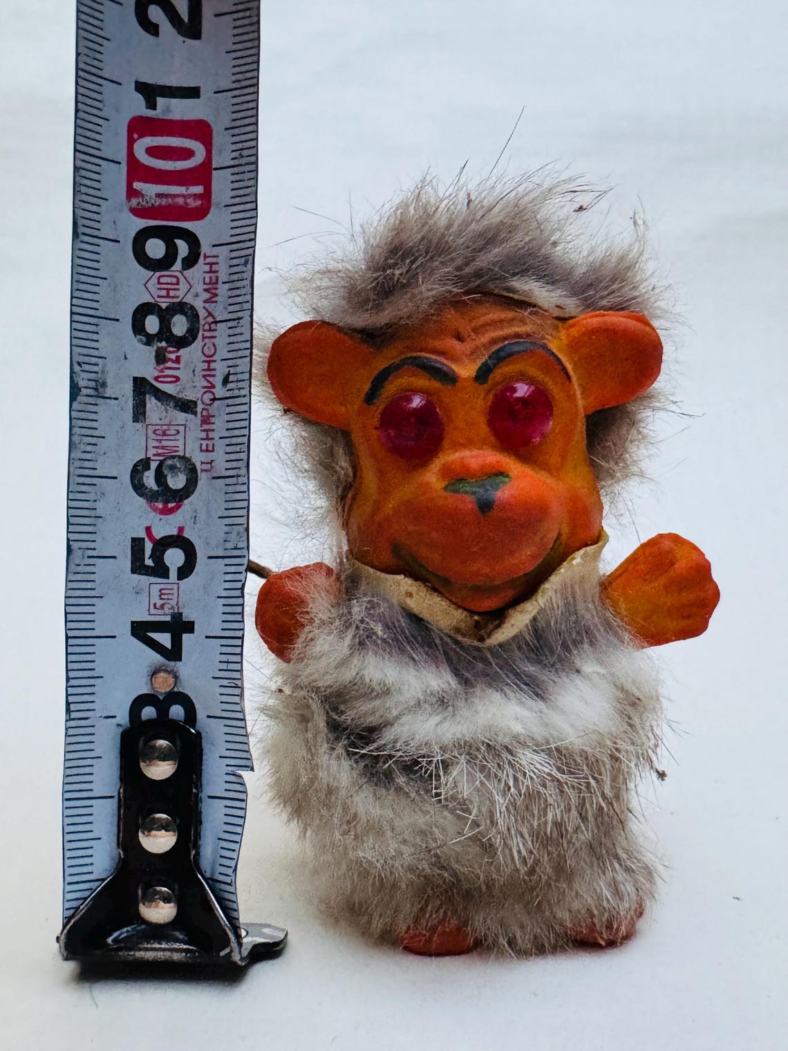 Vintage Handmade Troll Monkey Figurine – Unique Furry Collectible, Folk ...