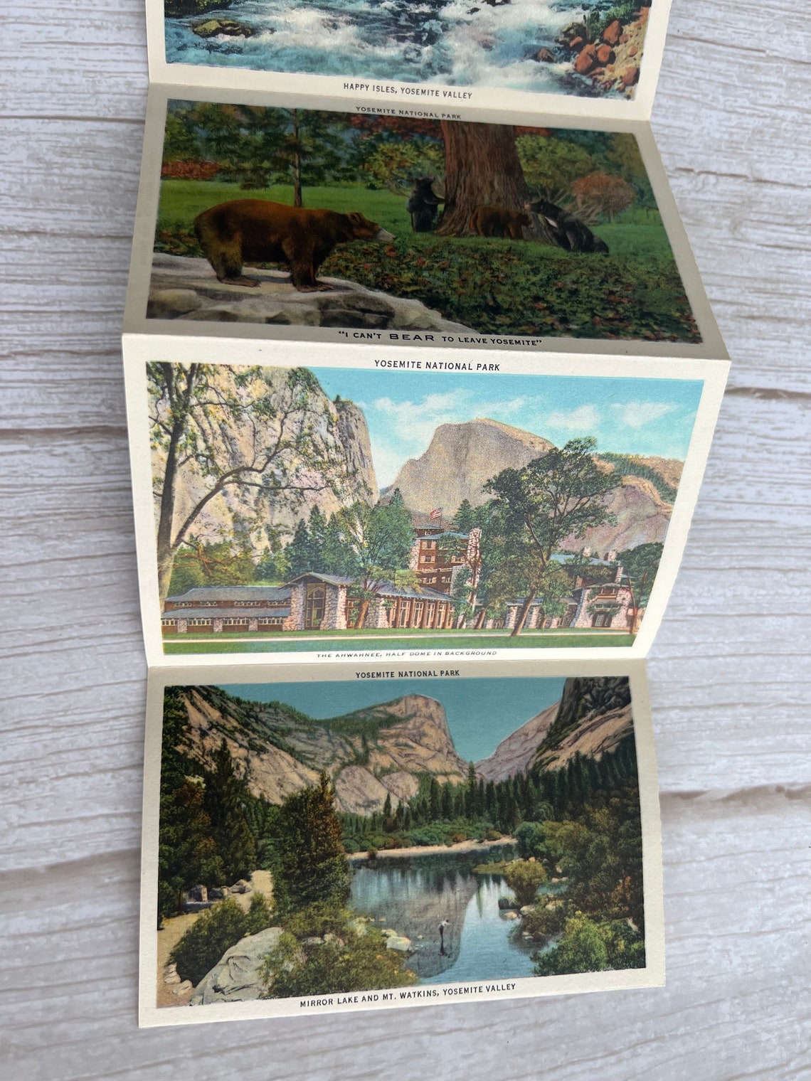 1937 Scenic Gems of Yosemite Vintage Postcard Folder, First Edition ...