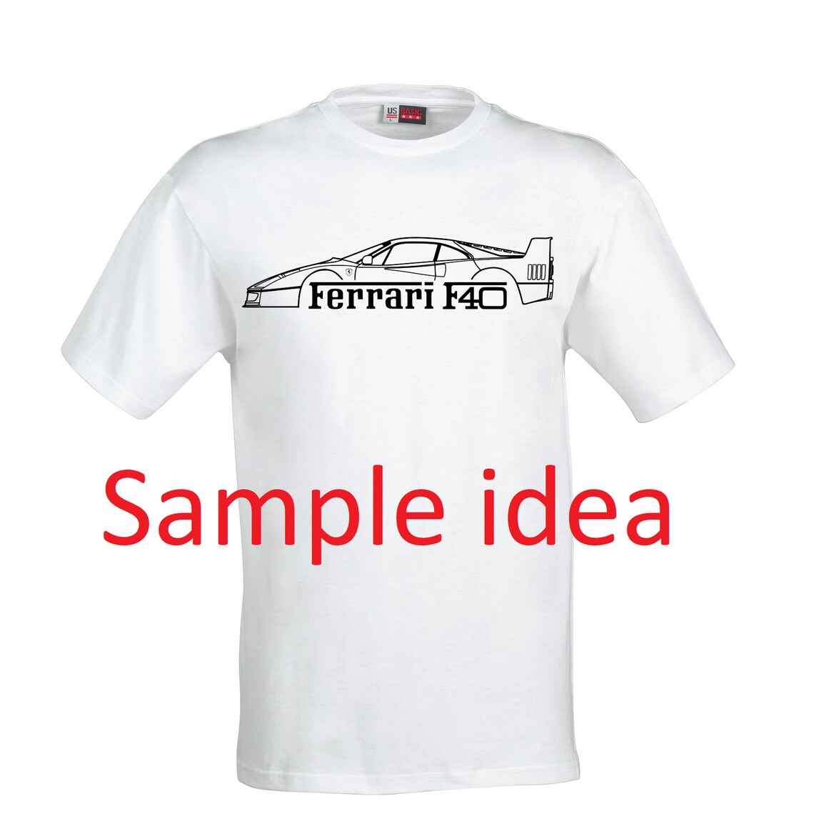 Car Svg Eps Png Jpg Ferrari F40 Svg Illustration Car Vector F40 ...