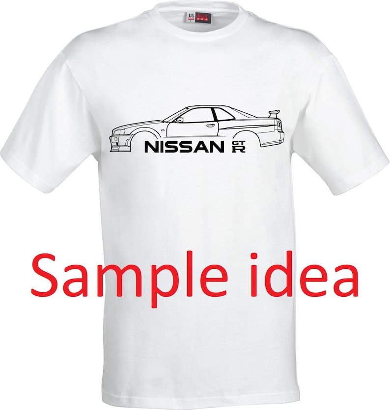 Car Svg Eps Png Jpg Nissan Skyline Gtr R34 Illustration Car Vector Gt-r ...