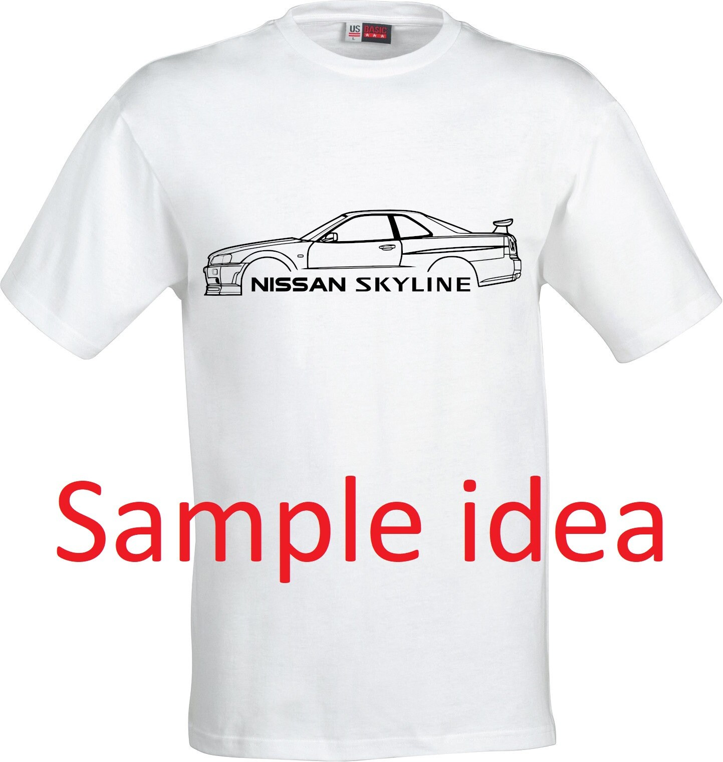 Car Svg Eps Png Jpg Nissan Skyline Gtr R34 Illustration Car Vector Gt-r ...