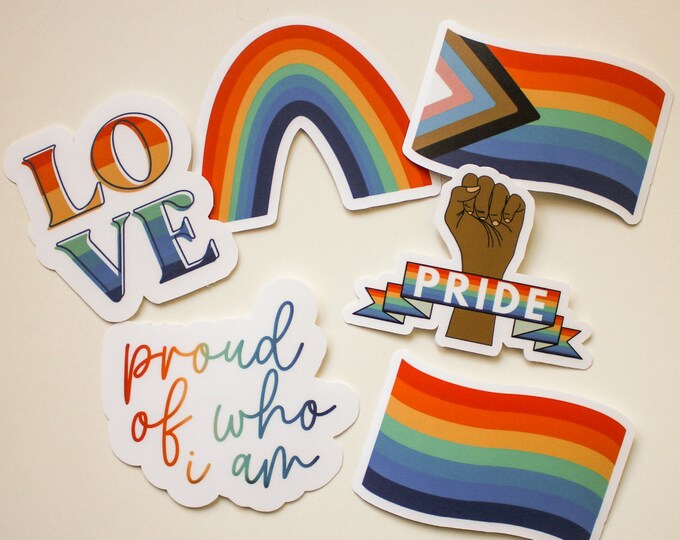 Pride Sticker Pack, LGBTQ Stickers, Queer Stickers, Rainbow Stickers ...