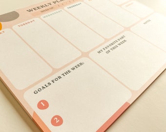 Printable Weekly Planner Landscape Weekly Planner A4 Boho - Etsy