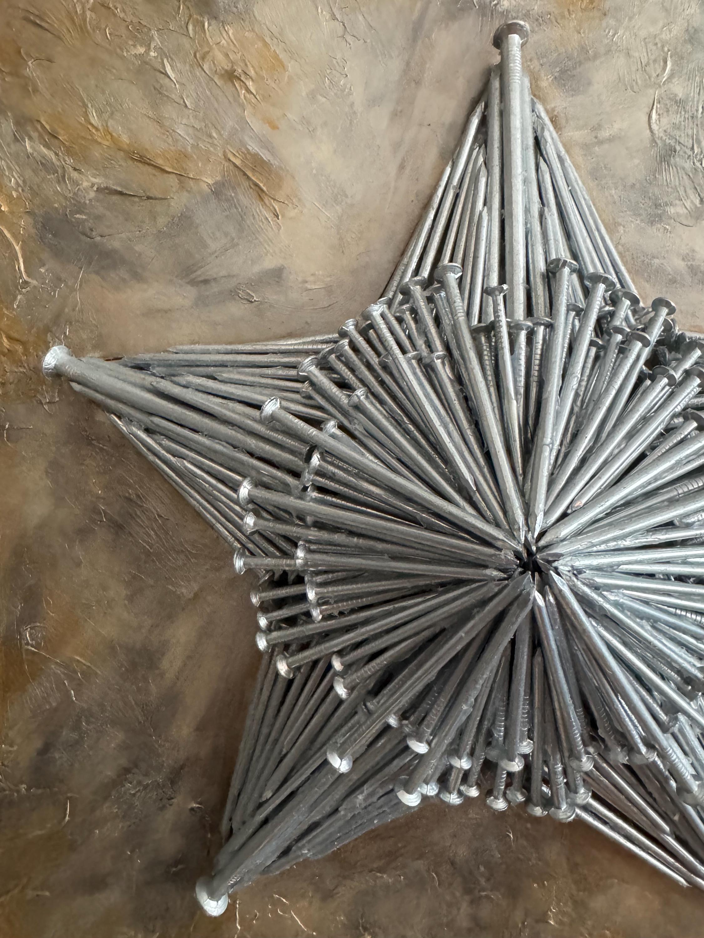 Forged Star- Nail Art Wall Sculpture - Etsy