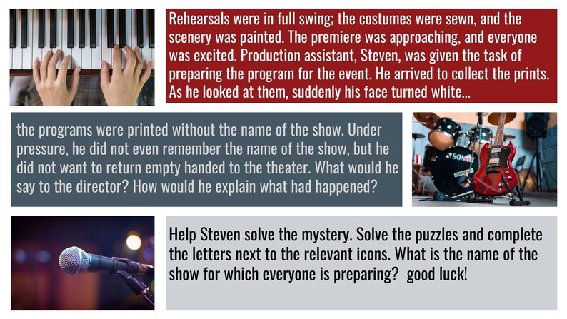 Musical Escape Room Kit | DIY Printable Puzzles, Family Game (PDF ...