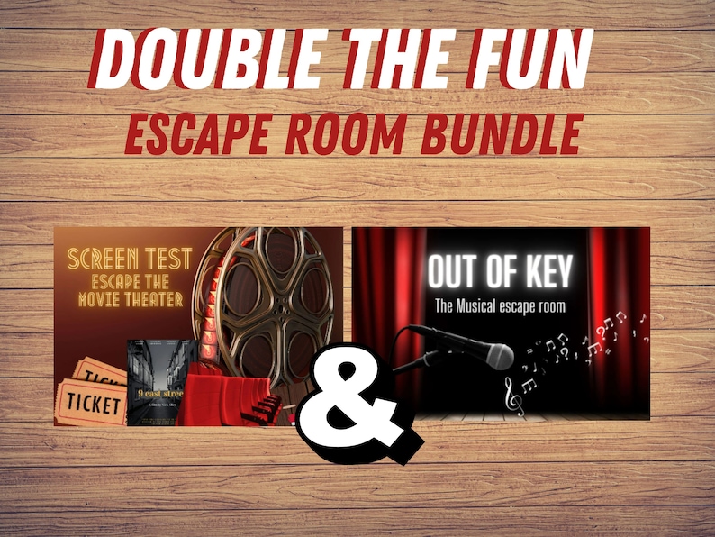 Escape Room Bundle Kit. Movies and Musicals Themed Printable Escape ...