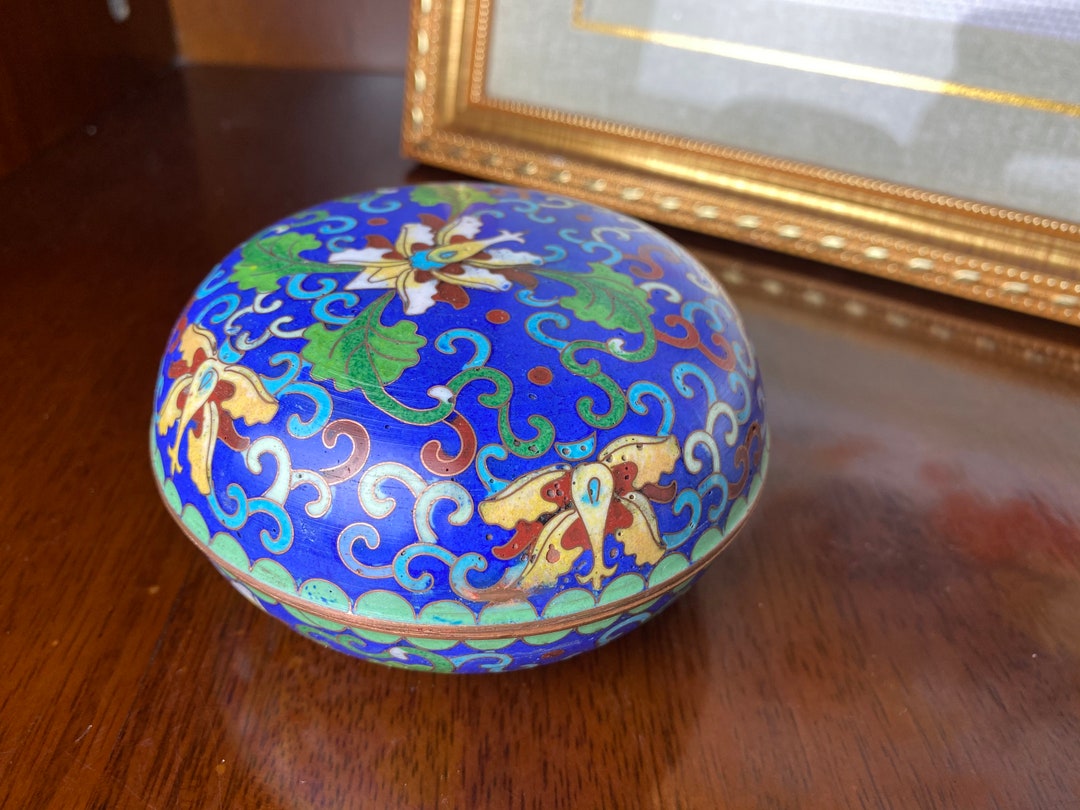 Antique Vintage Cloisonne Large Makeup and Jewelry Storage Box - Etsy
