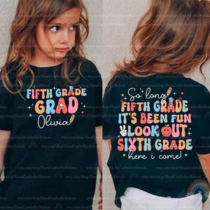 Last Day of School Shirt, Fifth Grade Graduation Shirt, Fifth Grade ...