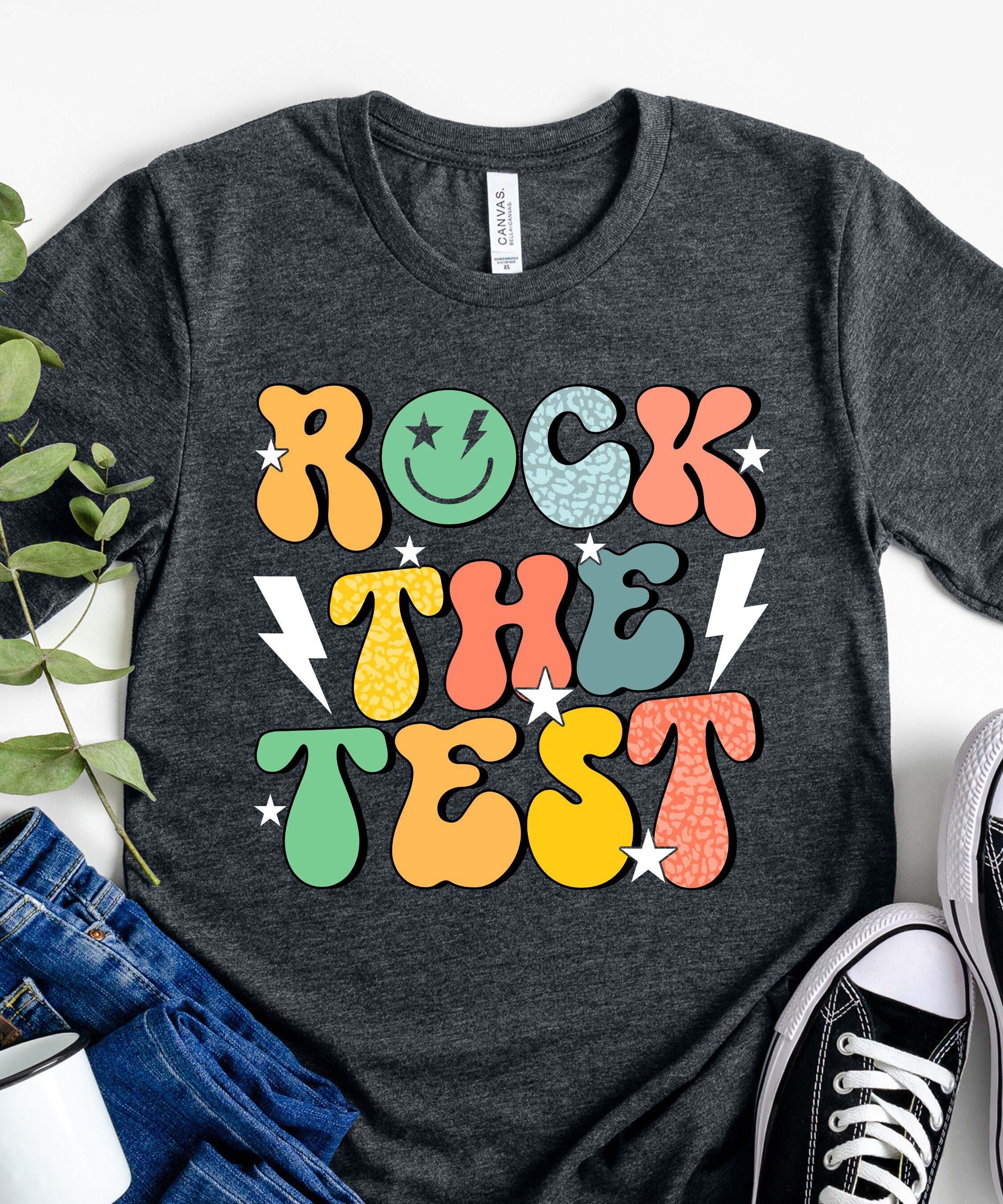 Teacher Shirt Test Day Rock the Test Shirt Test Day Shirt - Etsy