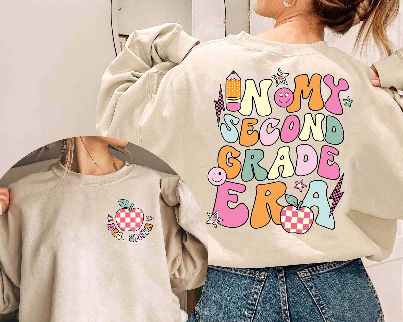 Teacher Shirt, Second Grade Teacher Shirt, Cute Second Grade Era Shirt ...