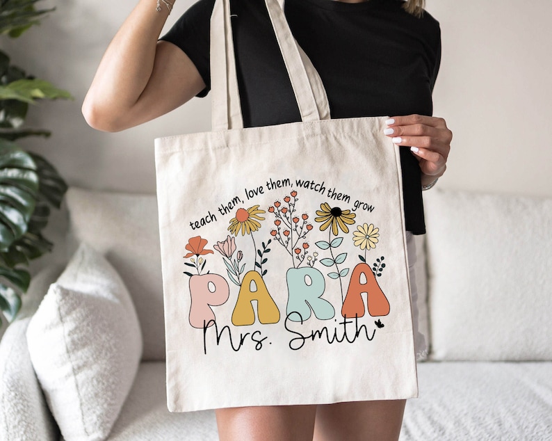 Paraprofessional Bag Gift Personalized Paraprofessional Tote - Etsy