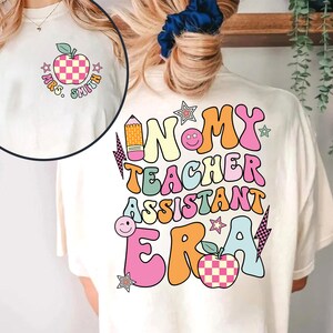 Teacher Assistant Shirt, in My Cool Teacher Era, Custom Teacher Shirt ...
