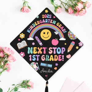 Personalized Kindergarten Graduation Cap Topper, Kindergarten Grad Next ...