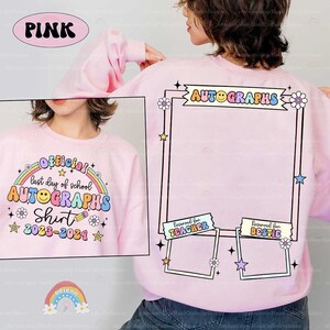 Last Day of School Shirt, Official Autograph Shirt, Funny End of School ...