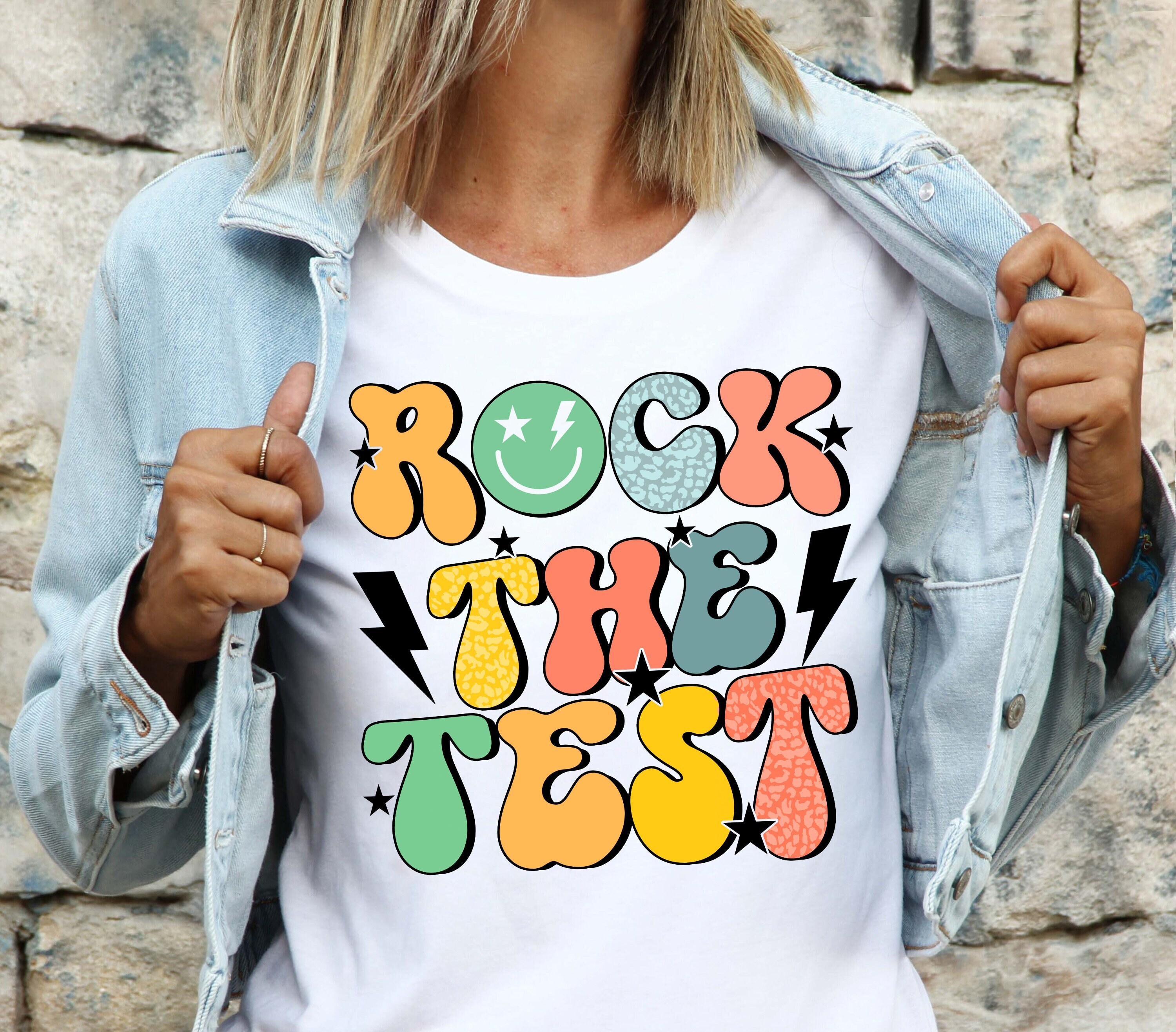 Teacher Shirt Test Day Rock the Test Shirt Test Day Shirt - Etsy