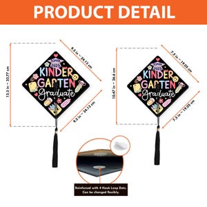 Personalized Kindergarten Graduation Cap Topper, First Grade Grad Cap ...