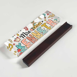 Custom Teacher Name Plate, Teacher Appreciation Gifts, Personalized ...