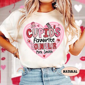 School Counselor Valentine Shirt Cupid Favorite Counselor, Custom ...