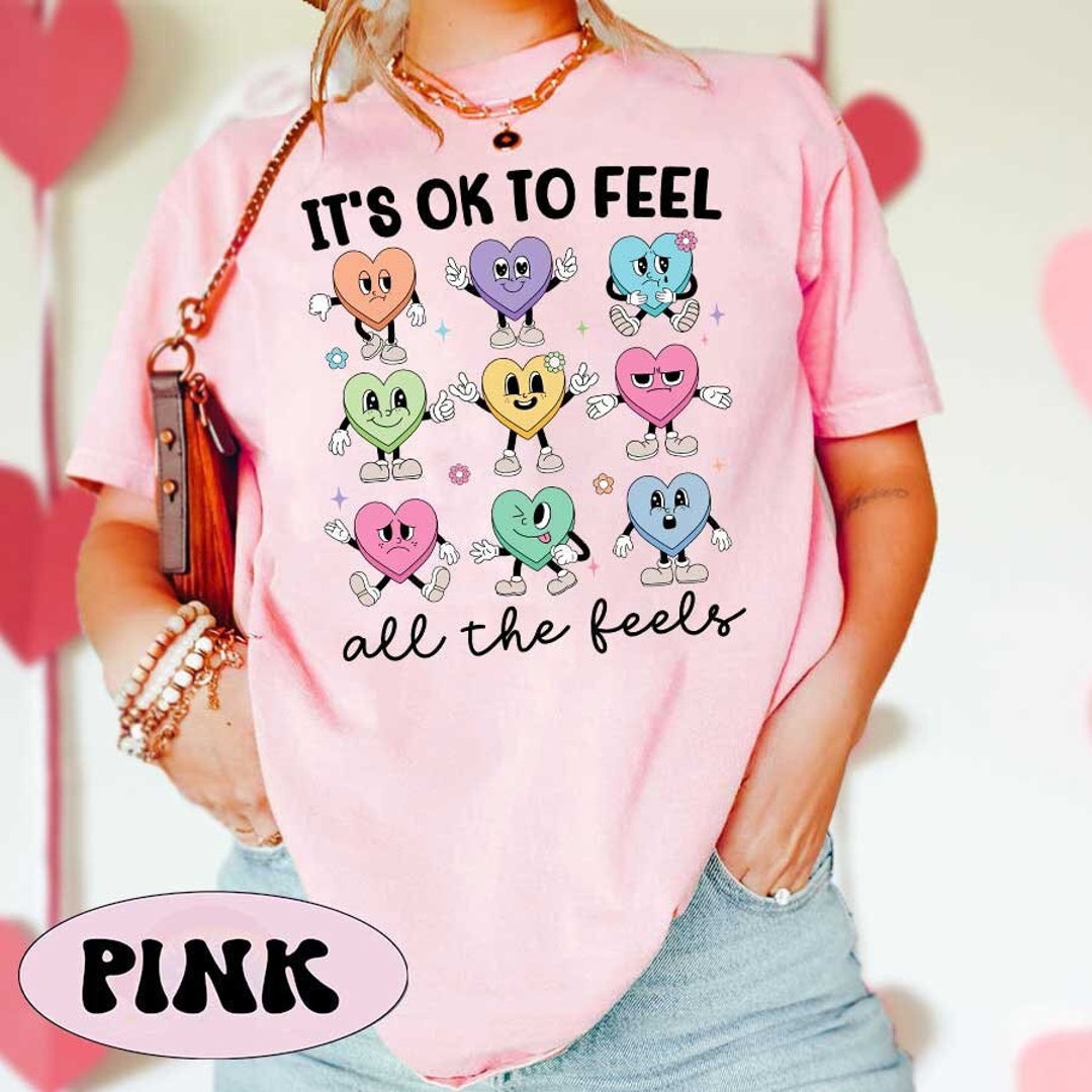 School Counselor Valentine Shirt, Feel All the Feels, Valentines Day ...