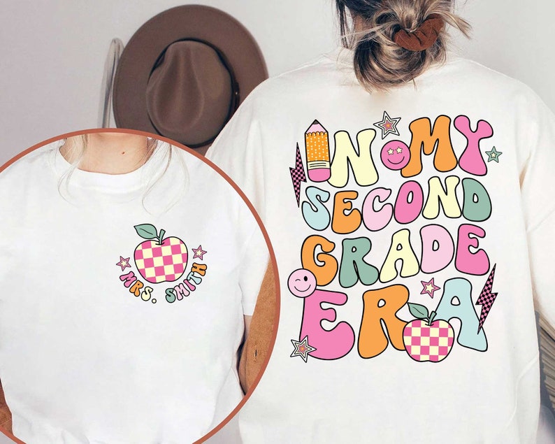 Teacher Shirt, Second Grade Teacher Shirt, Cute Second Grade Era Shirt ...