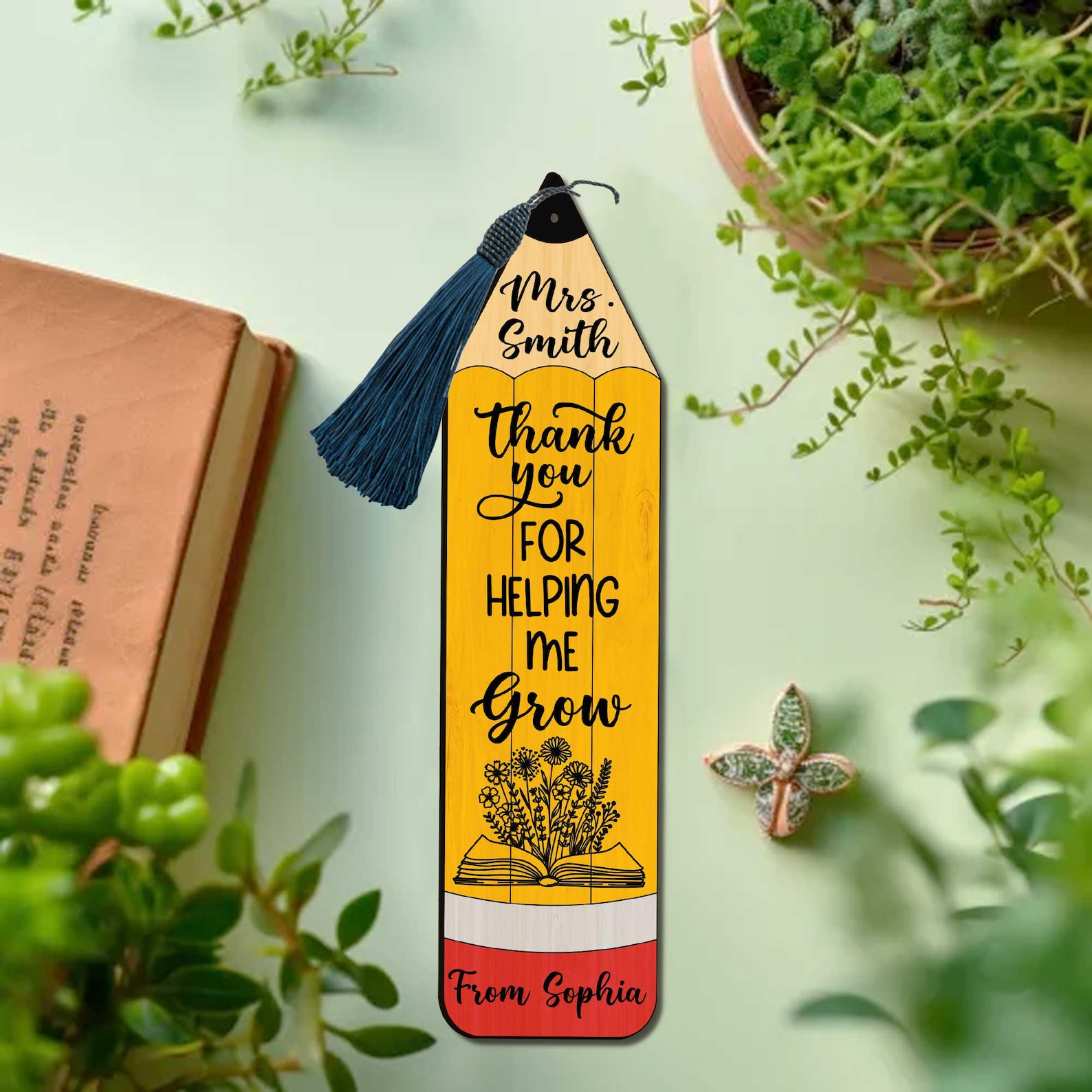 Personalized Teacher Bookmarks, Bookmark for Teacher, Thank You Gift ...