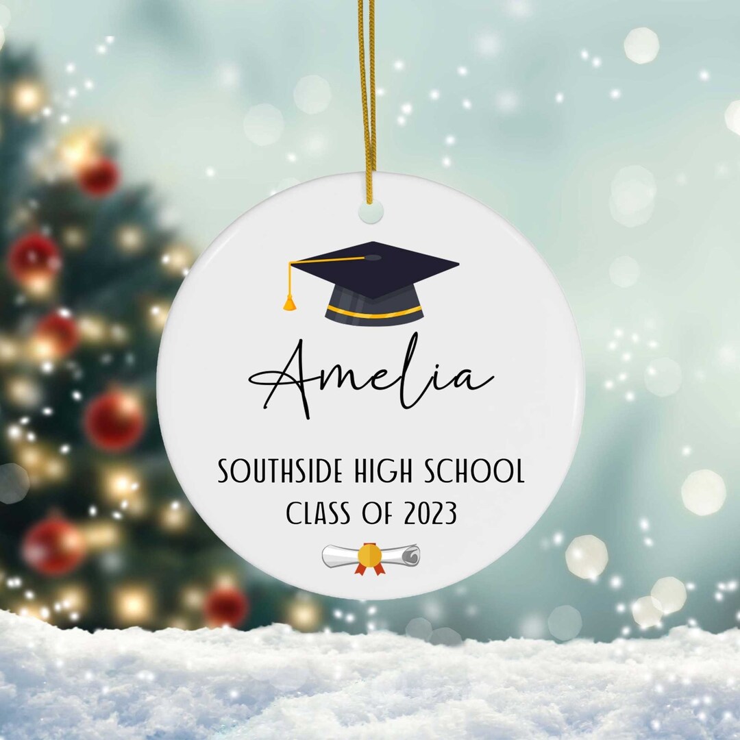 Personalized Graduation Christmas Ornament, Custom Graduate Ornament ...