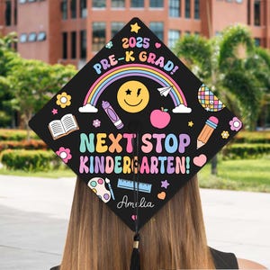 Personalized Kindergarten Graduation Cap Topper, Kindergarten Grad Next ...