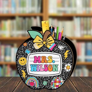 Custom Teacher Pencil Holder, Teacher Gift, Teacher Appreciation Gift ...