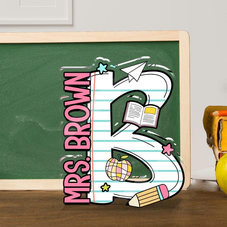 Custom Teacher Desk Plaque, Teacher Acrylic Block, Personalized Name ...