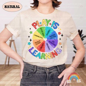 Teacher Shirt, Play is Learning Teacher Tshirt, Teacher Life, Back to ...