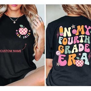 Teacher Shirt, Fourth Grade Teacher Shirt, Cute Fourth Grade Era Shirt ...