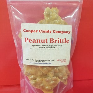 8oz. Peanut Brittle - Etsy