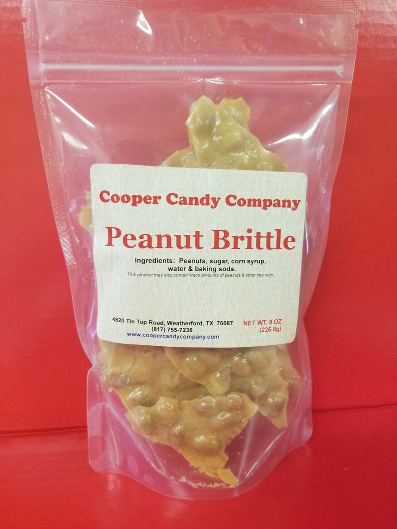 8oz. Peanut Brittle - Etsy