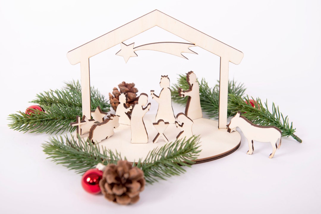 Nativity Craft Set Christmas DIY Kit Christmas Nativity Scene Children ...