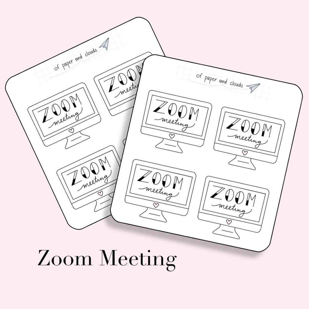 Online Meeting Sticker - Large Computer - Etsy