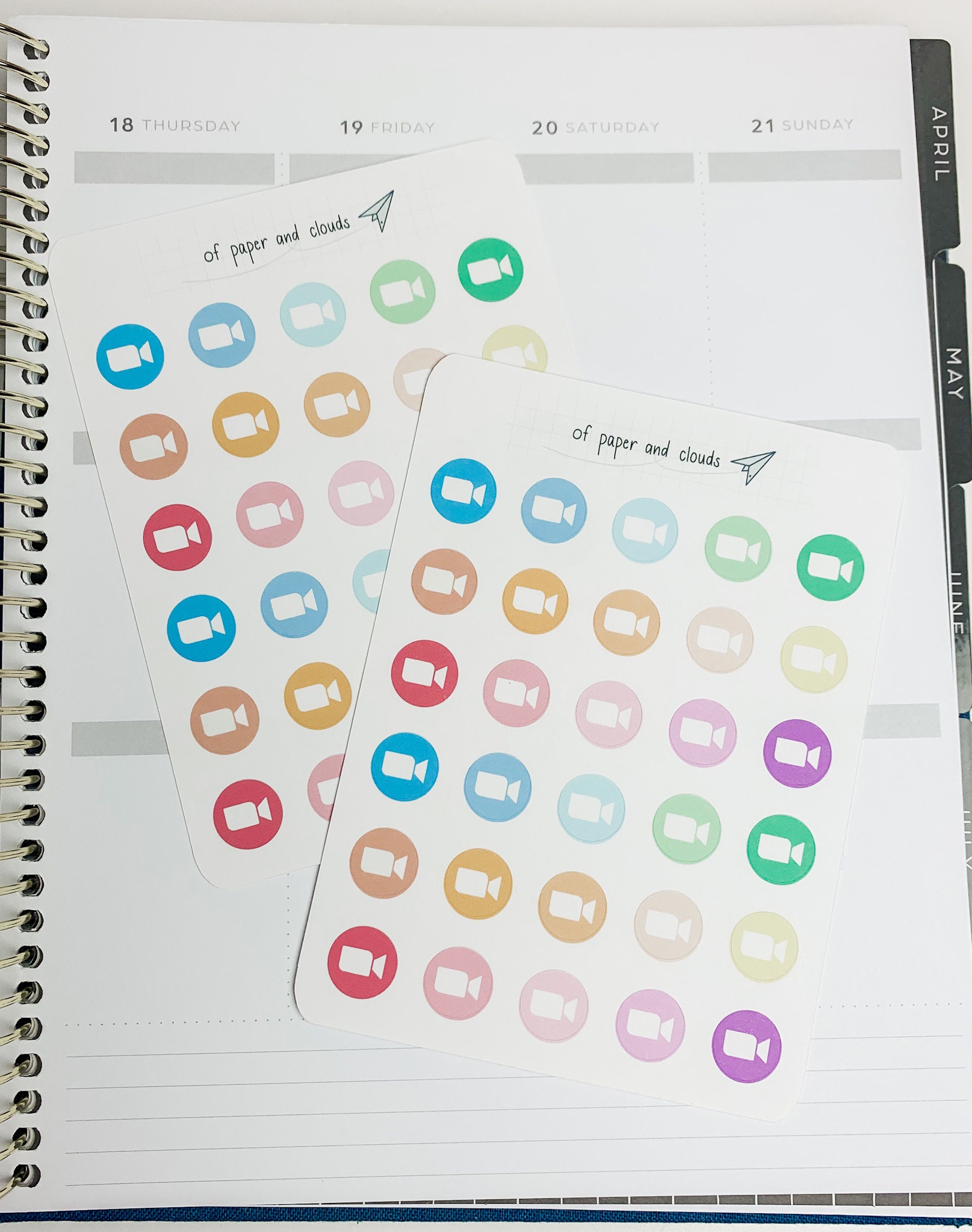 Zoom Icon Sticker School/work/productivity Sticker | Etsy