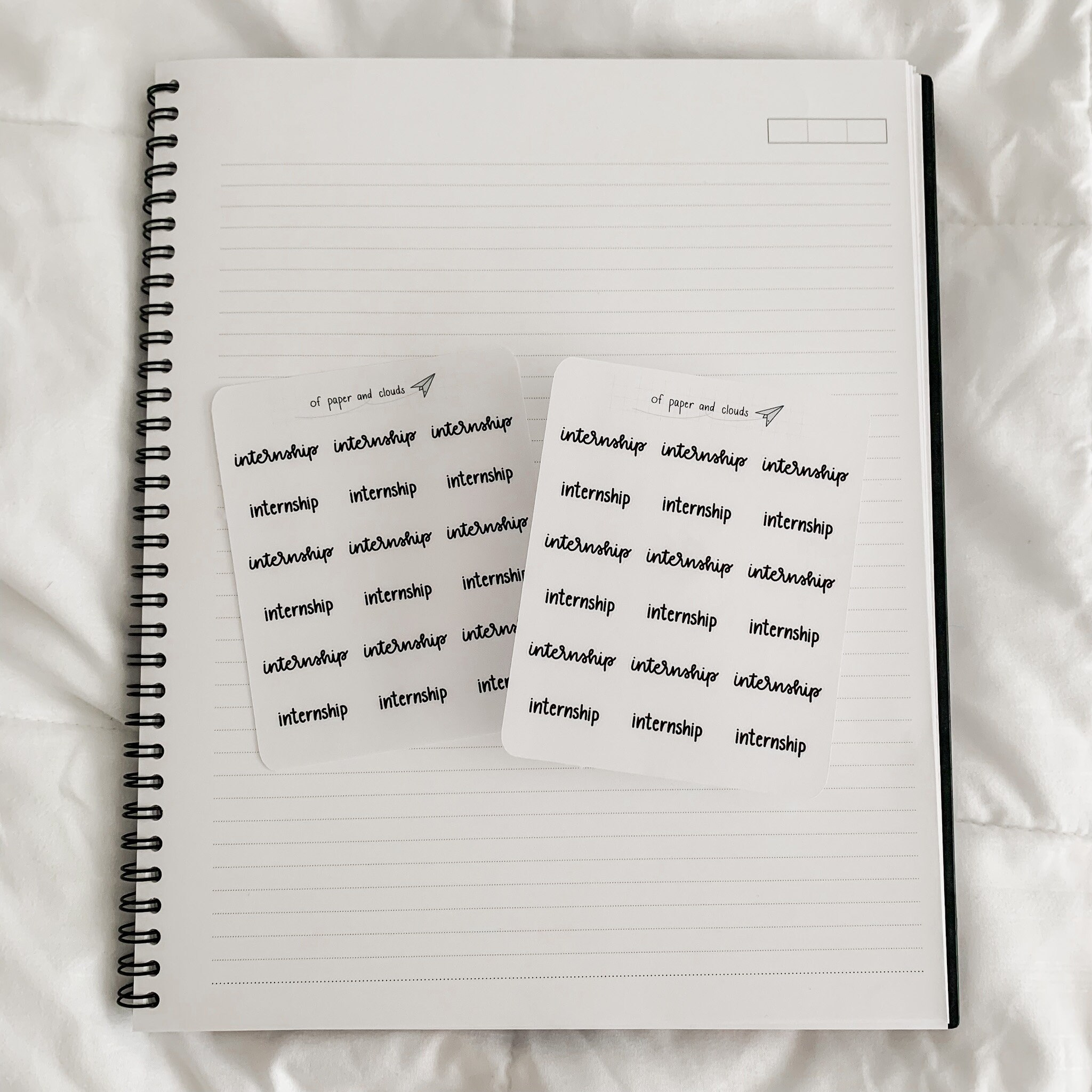 Internship Script Hand Written and Hand Lettered Intern and - Etsy