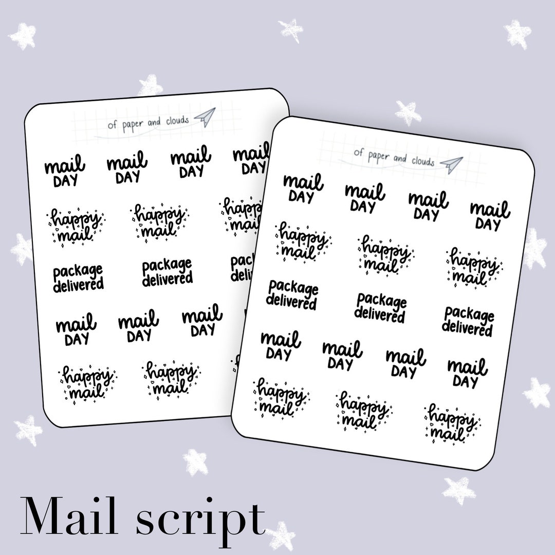 Mail Script - Hand Lettered and Handwritten Mail and Package Tracker ...