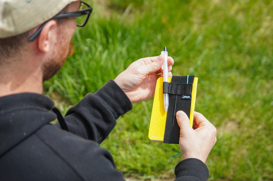 Minimalist Field Notes Cover Bookmark, Pen Holder and Elastic Cord ...