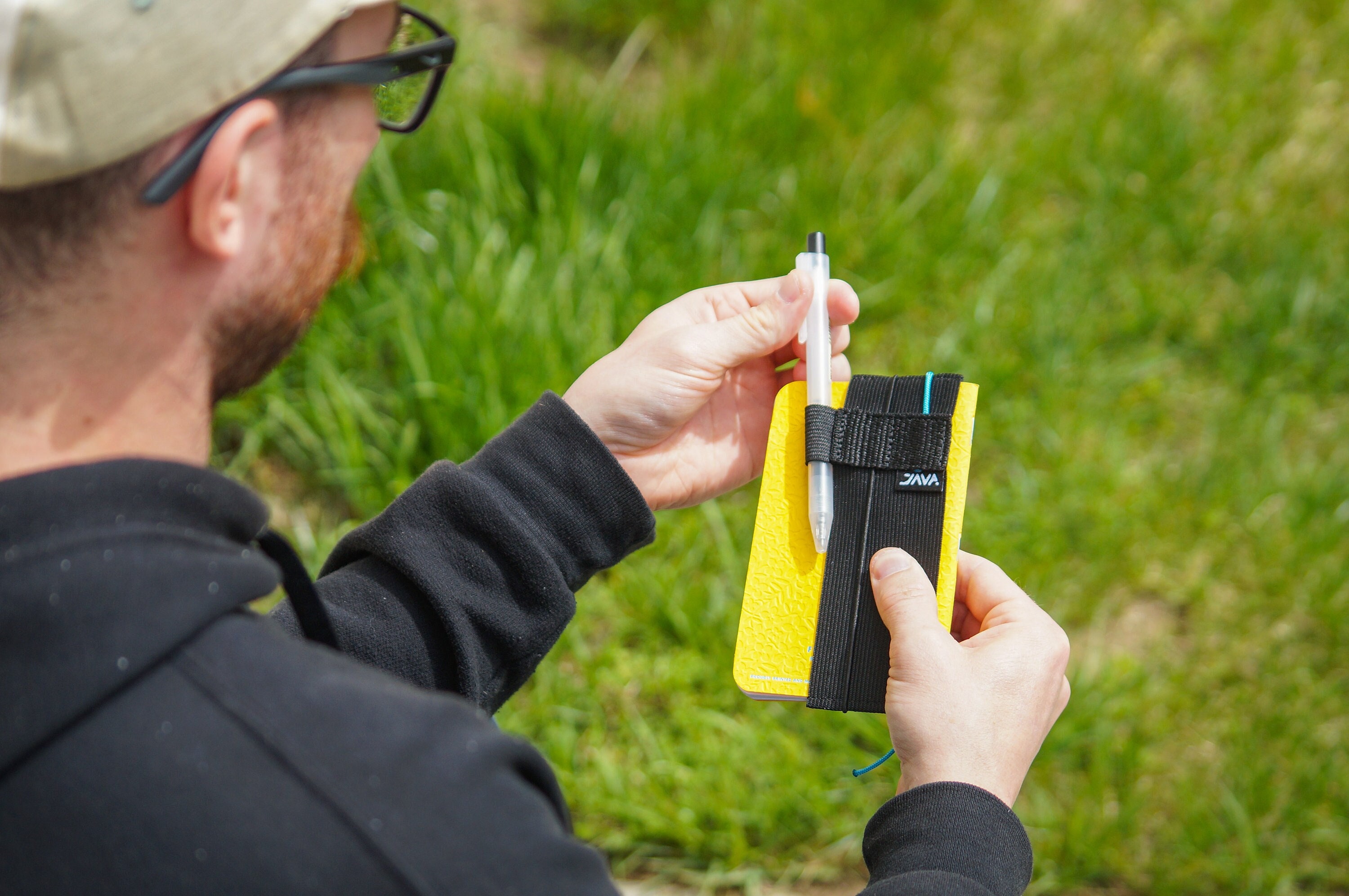 Minimalist Field Notes Cover Bookmark, Pen Holder and Elastic Cord ...