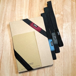 Minimalist Elastic Band Organizer - 3/4in Wide - for Notebooks ...