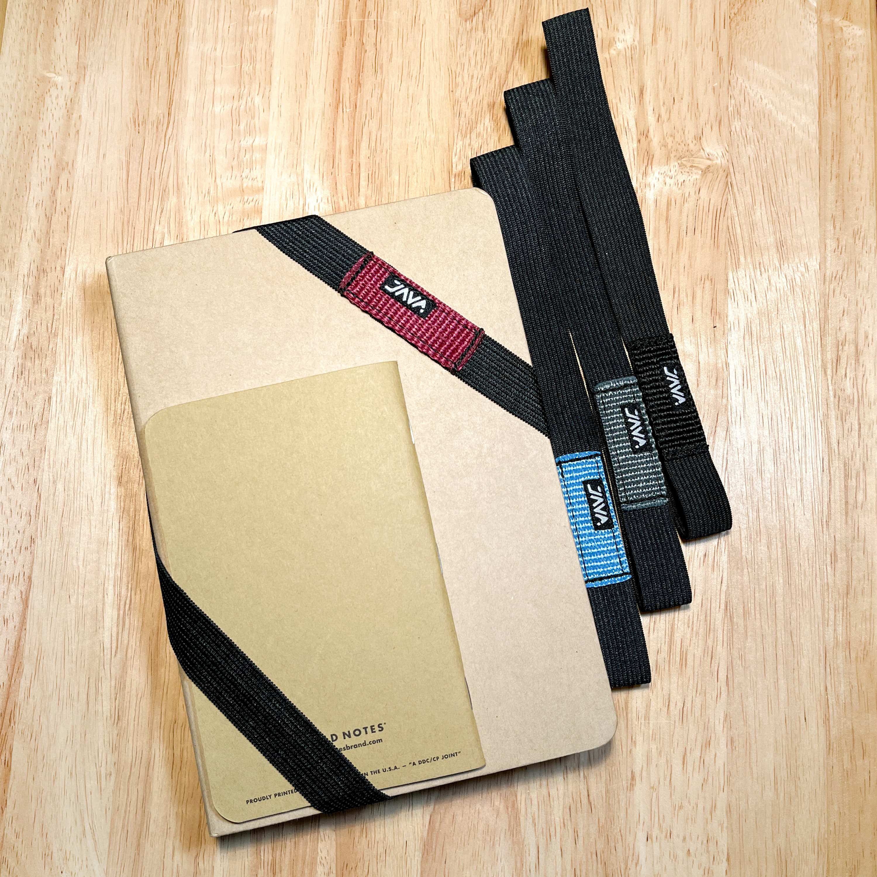 Minimalist Elastic Band Organizer 3/4in Wide for Notebooks, Sketchbooks ...