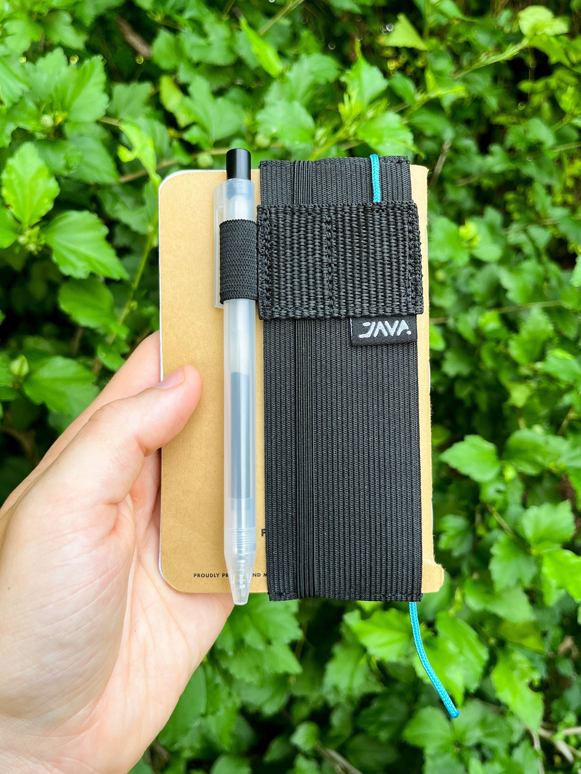 Minimalist Field Notes Cover With Elastic Wallet Bookmark, Pen Holder ...
