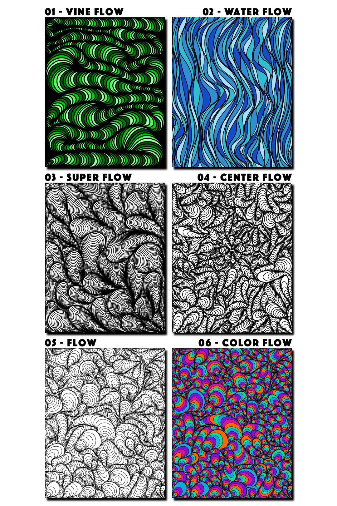 Vector Art Poster Flow Digital Art Prints Vine, Water, Super, Center ...
