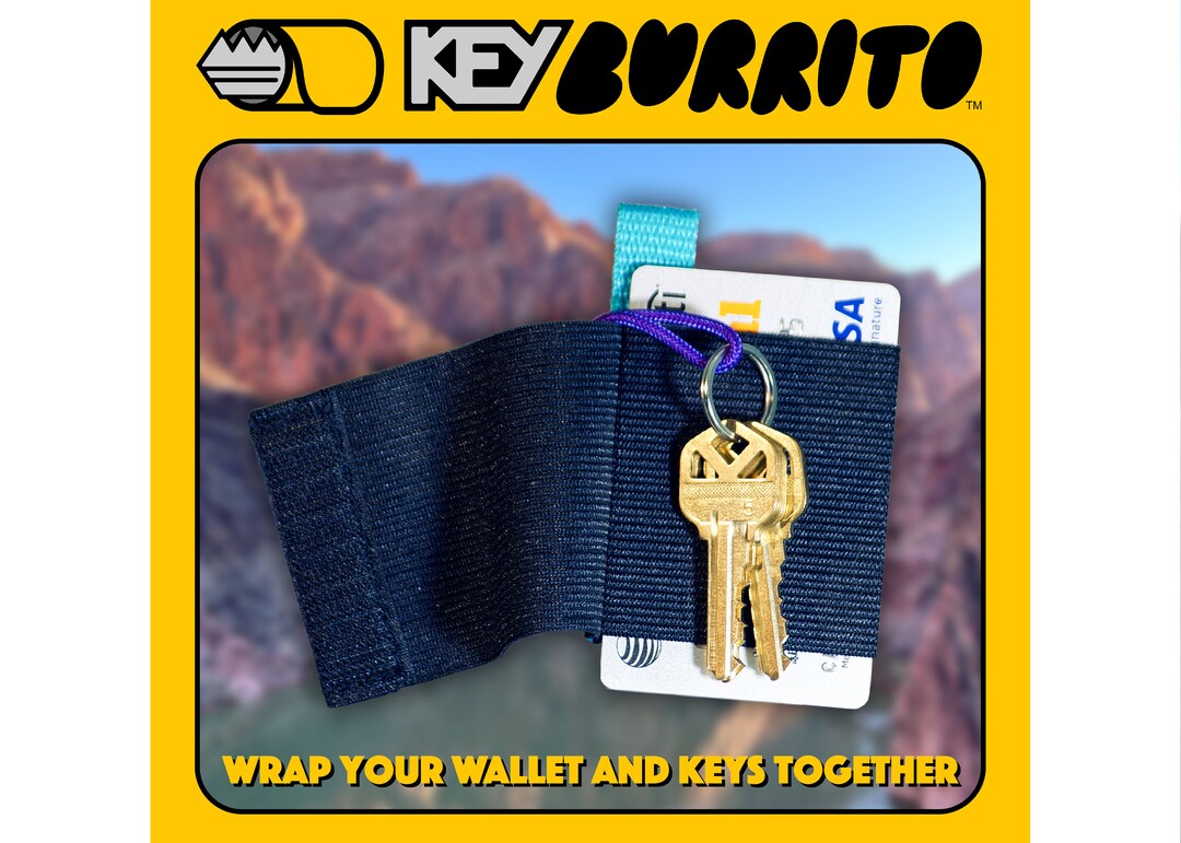 Key Burrito Wrap Your Wallet and Keys Together Minimalist Elastic ...