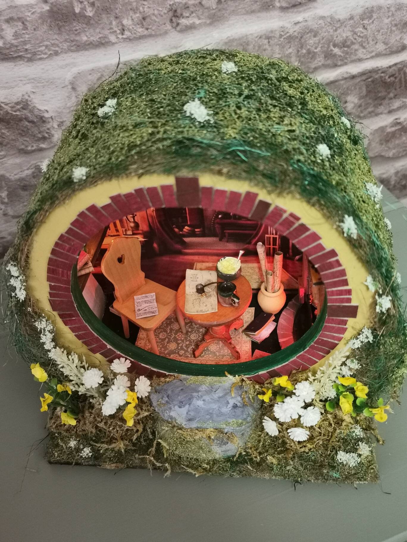 Hobbit House Built Into an Old English 1930s Clock Case. Book | Etsy