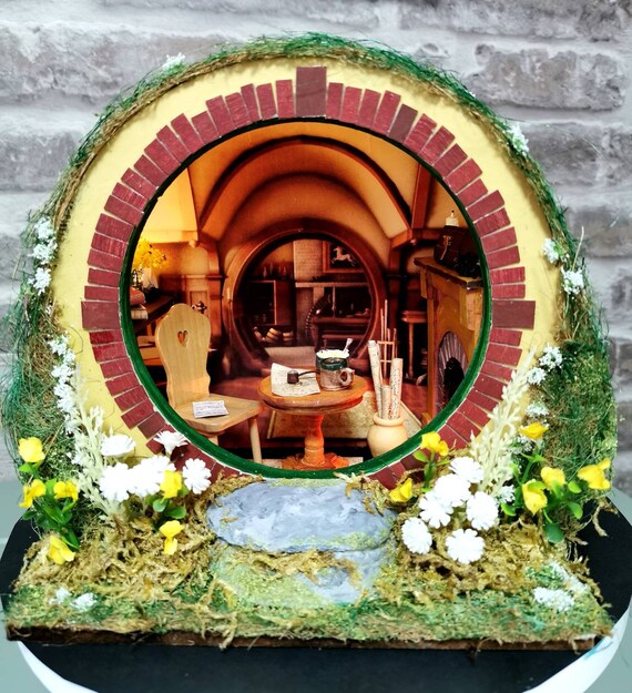 Hobbit House Built Into an Old English 1930s Clock Case. Book | Etsy