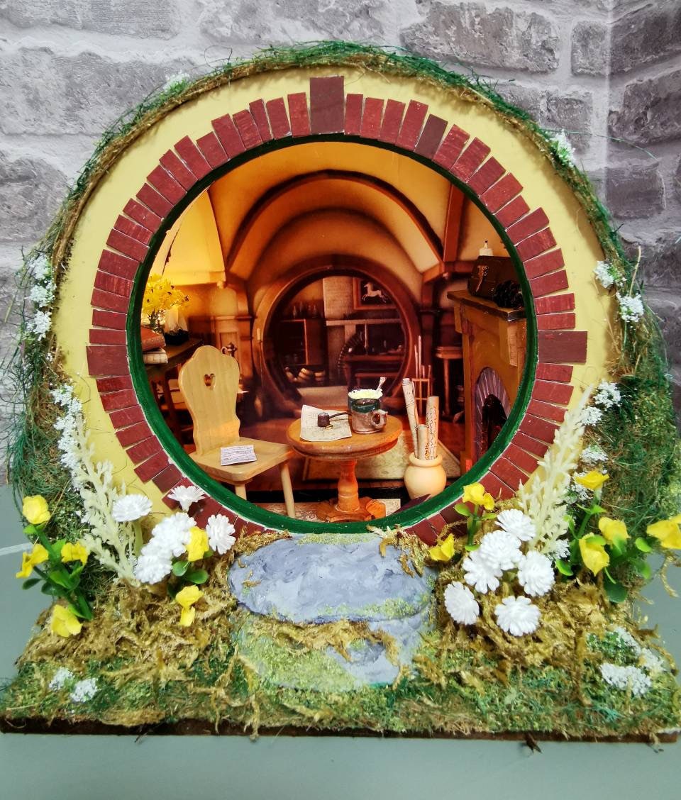 Hobbit House Built Into an Old English 1930s Clock Case. Book | Etsy