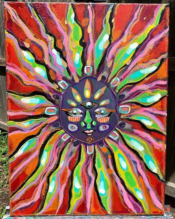 Trippy Sun Art