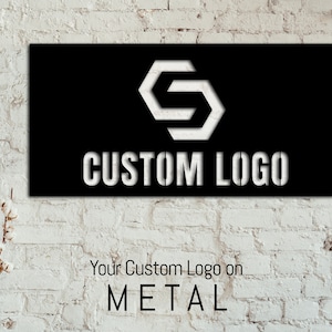 Custom Metal Sign , CUT-OUT Custom Text (or Logo) From a Solid Metal ...